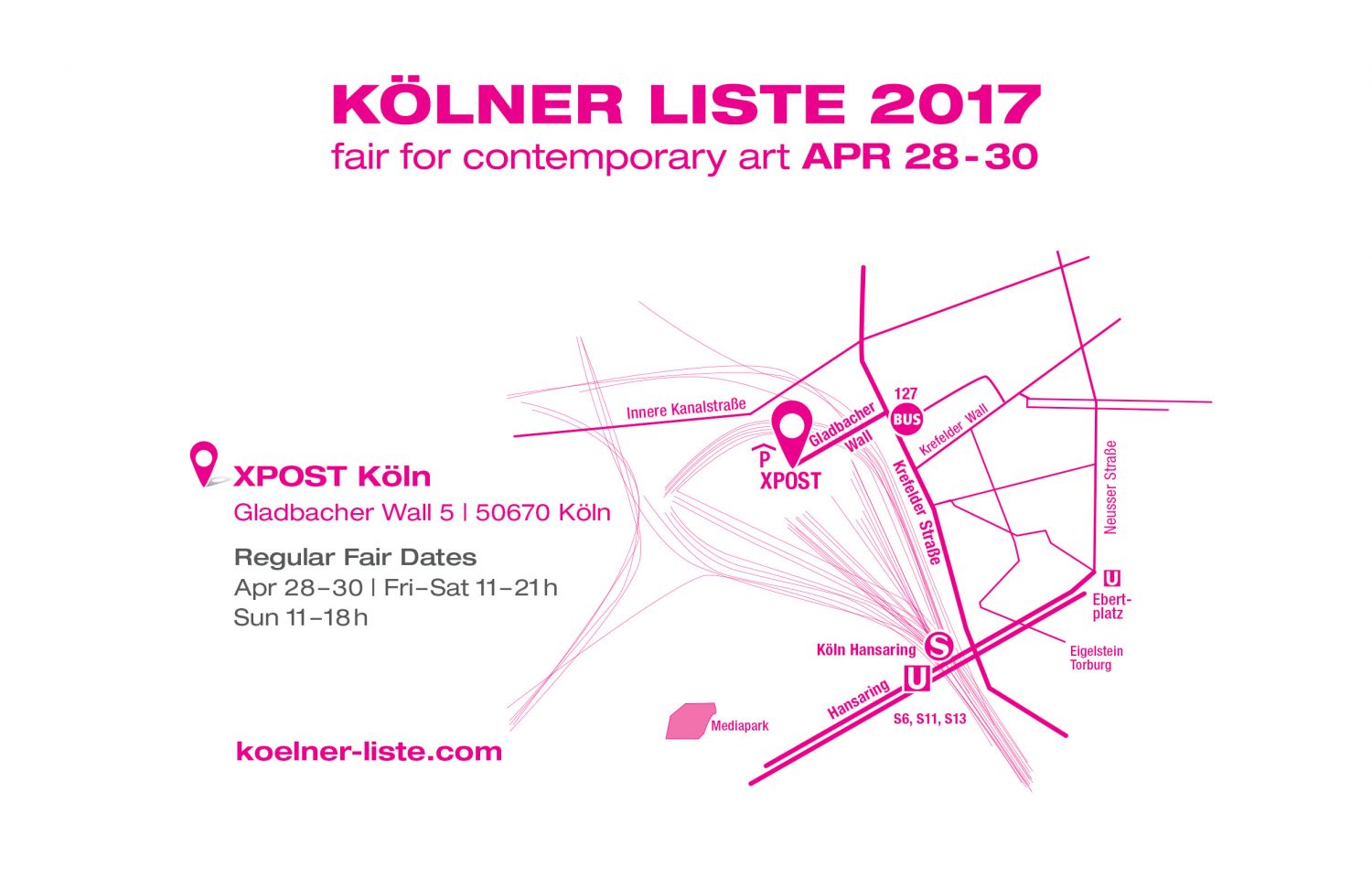 Kölner Liste 28-30. April 2017 | co/Atelier